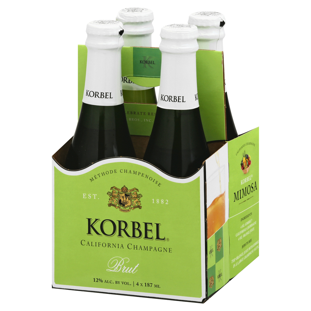 Korbel California Champagne, Brut-Front-Right-Elevated