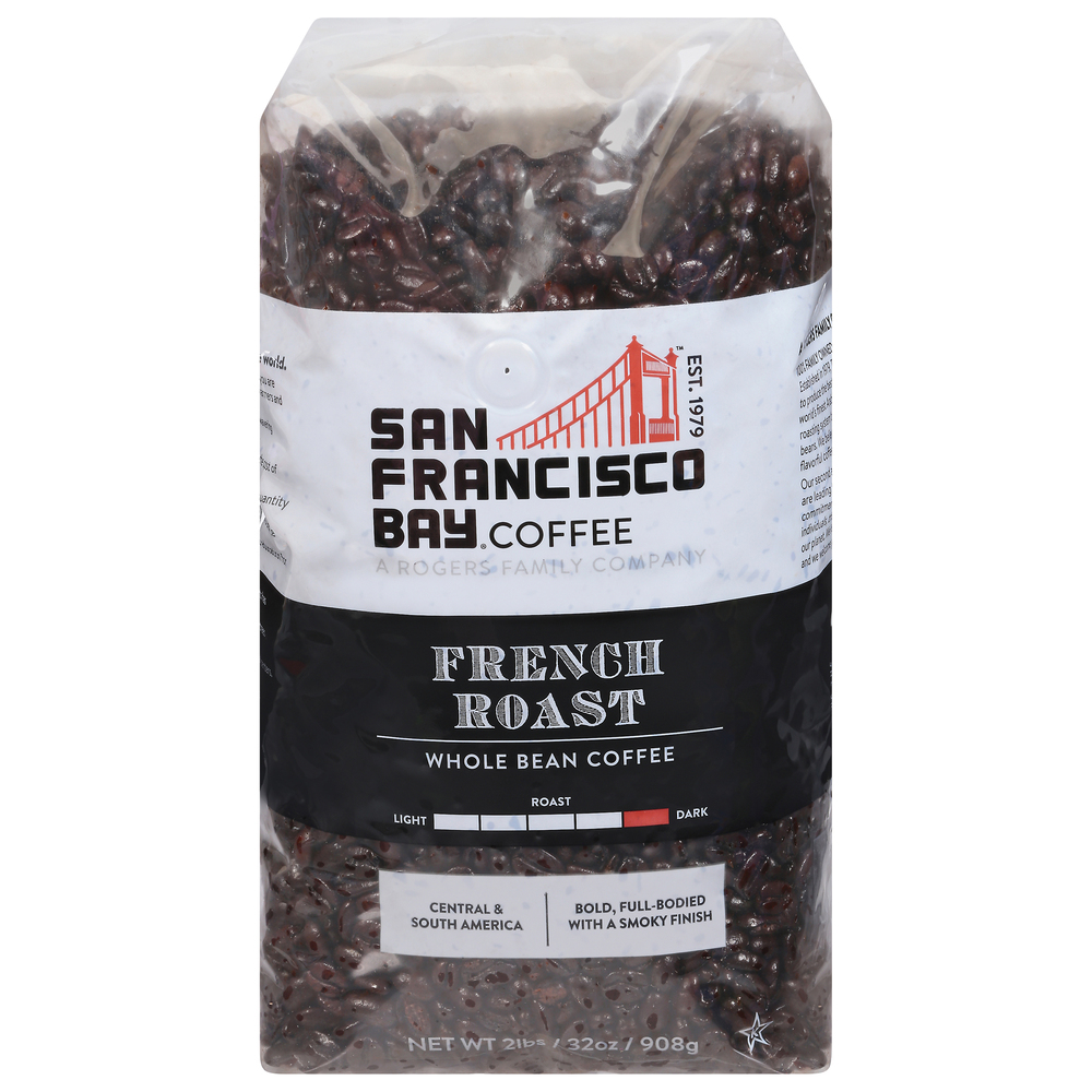 San Francisco Bay Coffee, Whole Bean, Dark Roast, French Roast-Main