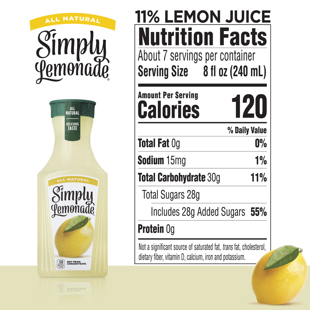 Simply Juice, Lemonade-Nutrition-Facts