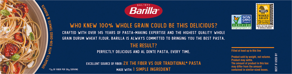 barilla spaghetti box