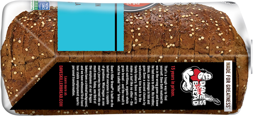 Dave's Killer Bread Bread, Organic, Righteous Rye-Planogram-Right