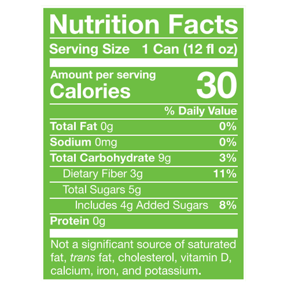 Poppi Prebiotic Soda, Watermelon-Nutrition-Facts