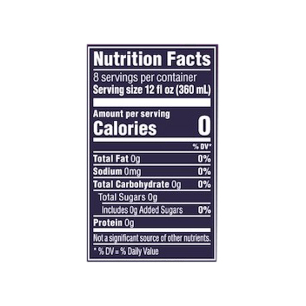 Bubly Sparkling Water, Blackberry-Nutrition-Facts