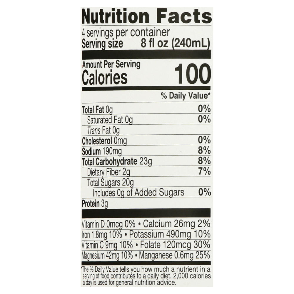 Lakewood Juice, Organic, Pure Beet-Nutrition-Facts