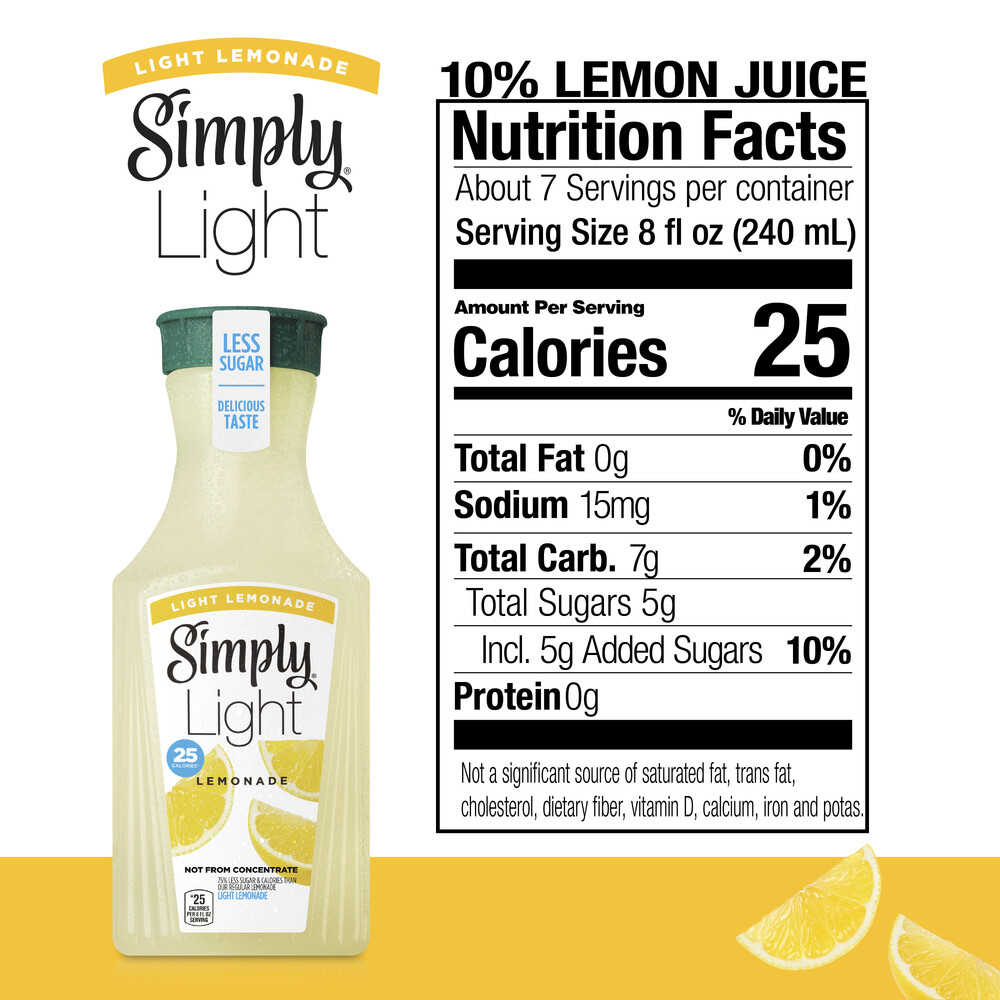 Simply Light Lemonade-Nutrition-Facts