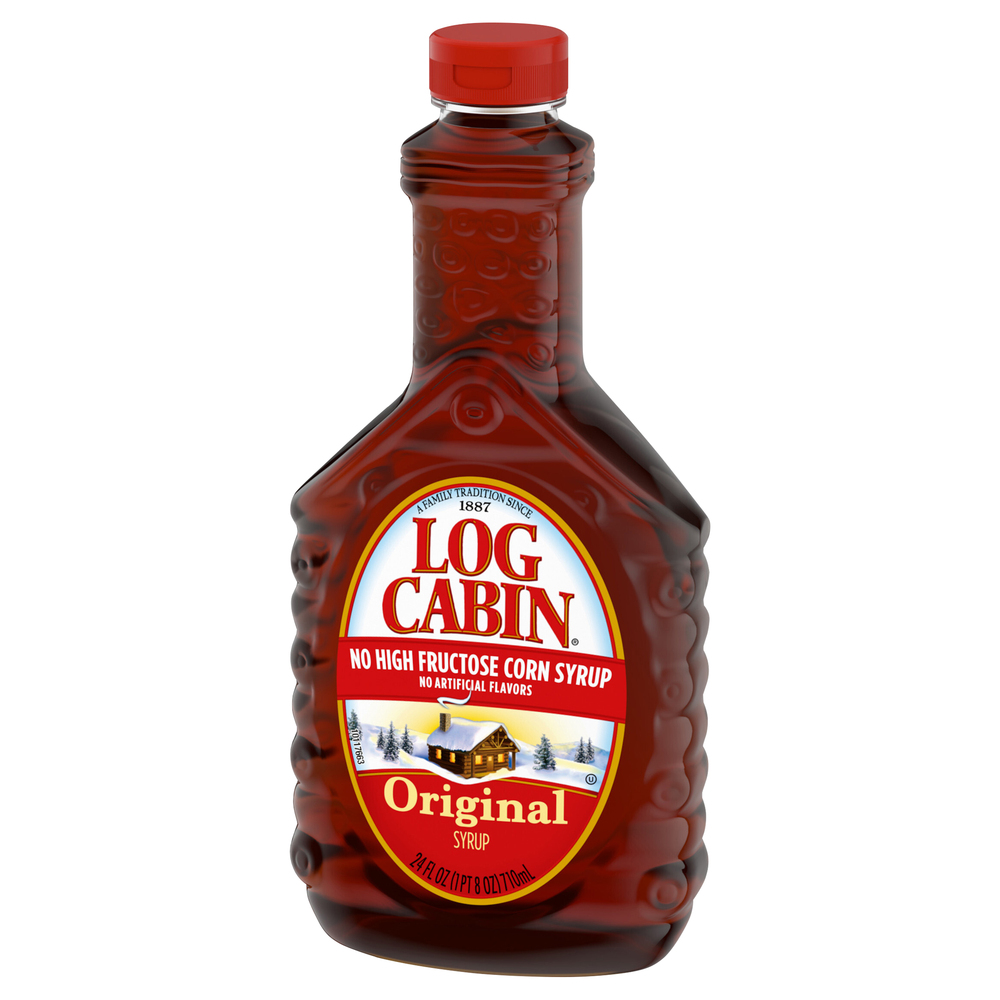 Log Cabin Syrup, Original-Front-Right-Elevated