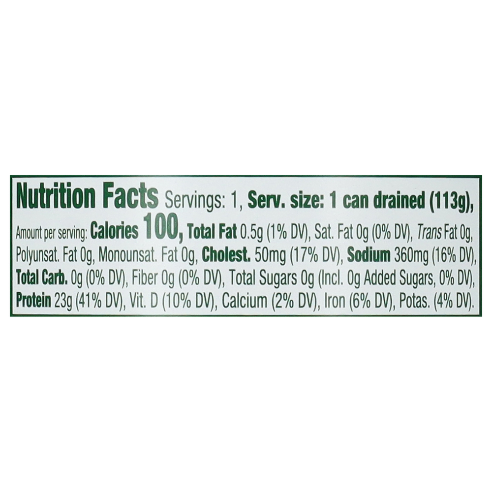 Chicken of the Sea Tuna, Chunk Light-Nutrition-Facts