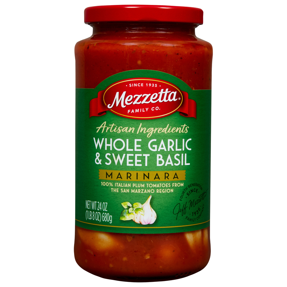 Mezzetta Marinara, Whole Garlic & Sweet Basil-Main