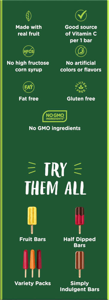 Outshine Fruit Ice Bars, Raspberry-Planogram-Right