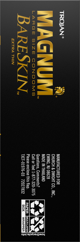 trojan condom pack sizes