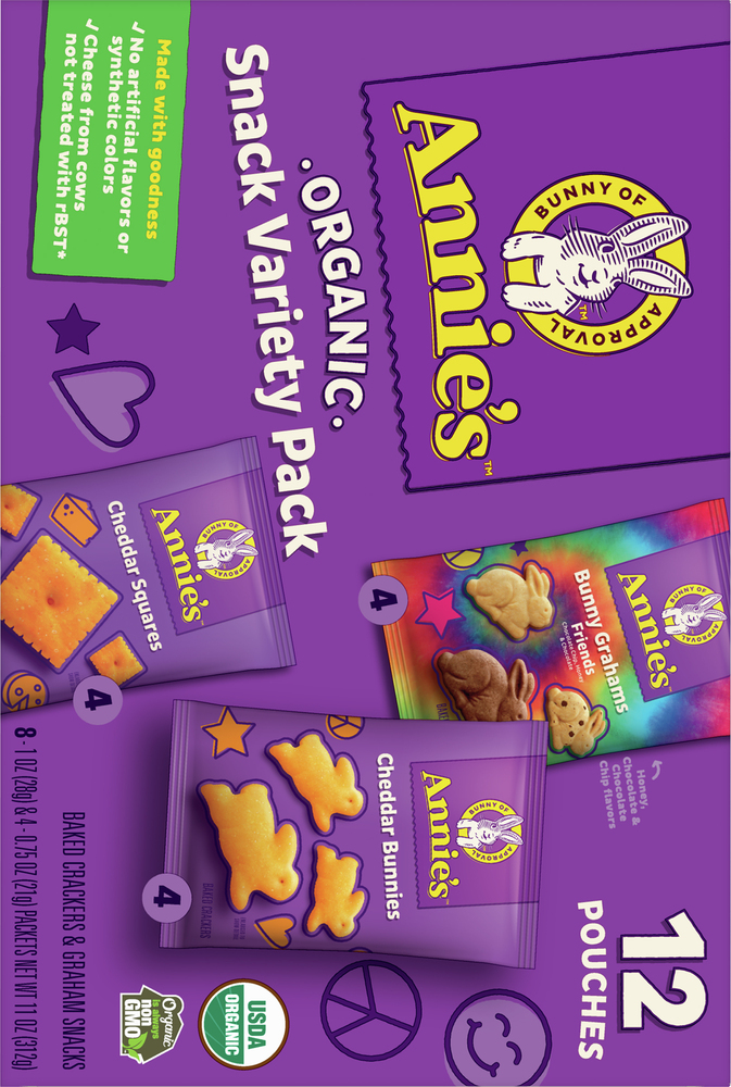 Annie's Baked Crackers & Graham Snacks, Organic, Bunny Grahams Friends ...
