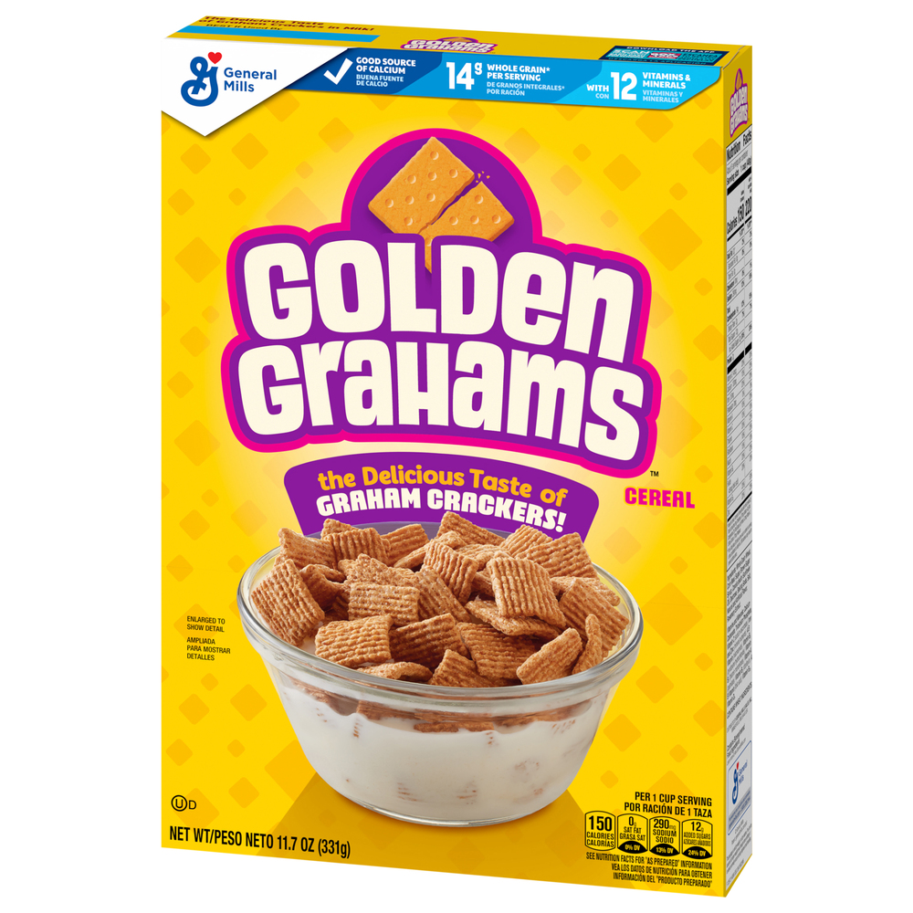 Golden Grahams Cereal, Retro Recipe-Front-Right-Elevated