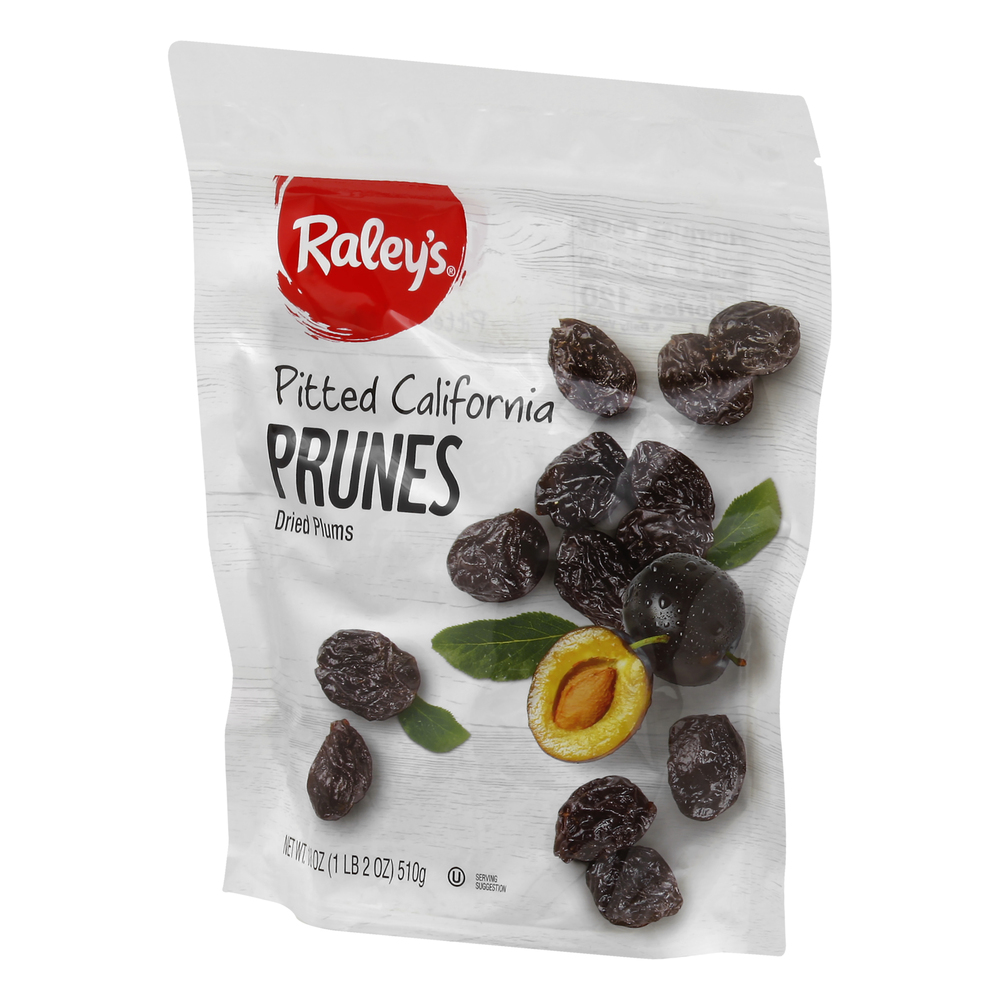 Raley's Pitted California Dried Prunes-Front-Right-Elevated