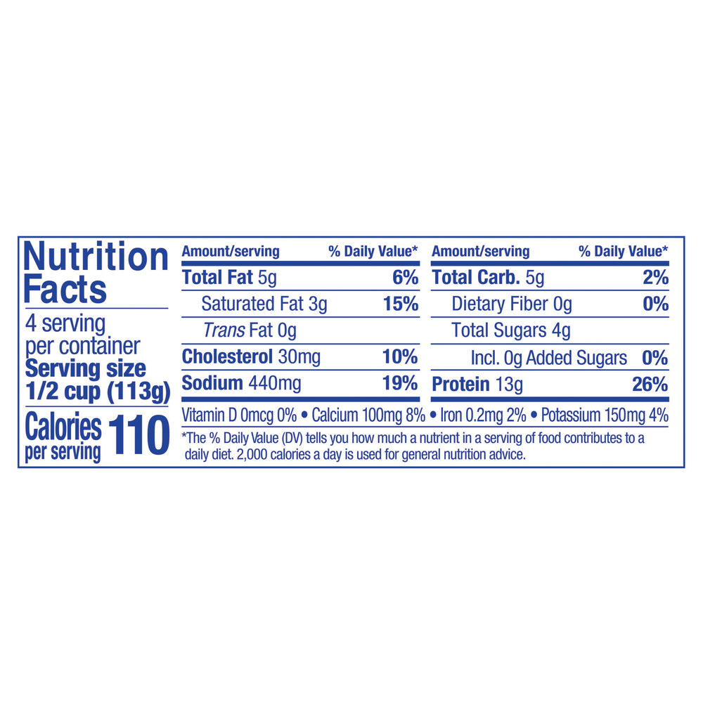 Lactaid Cottage Cheese-Nutrition-Facts