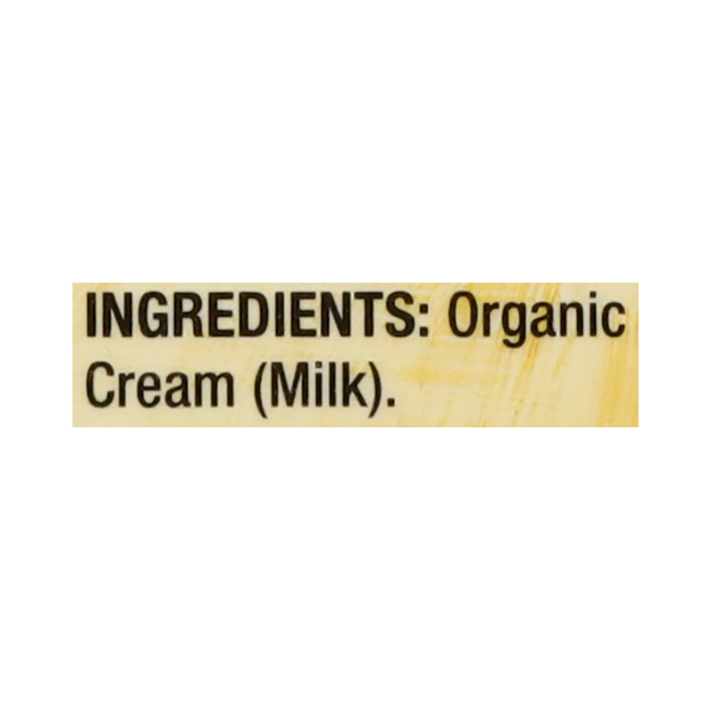 Clover Sonoma Organic Heavy Whipping Cream Pint-Ingredients