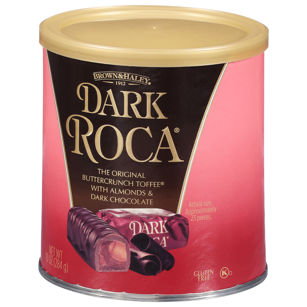 Brown & Haley Dark Roca Buttercrunch Toffee, with Almonds & Dark ...