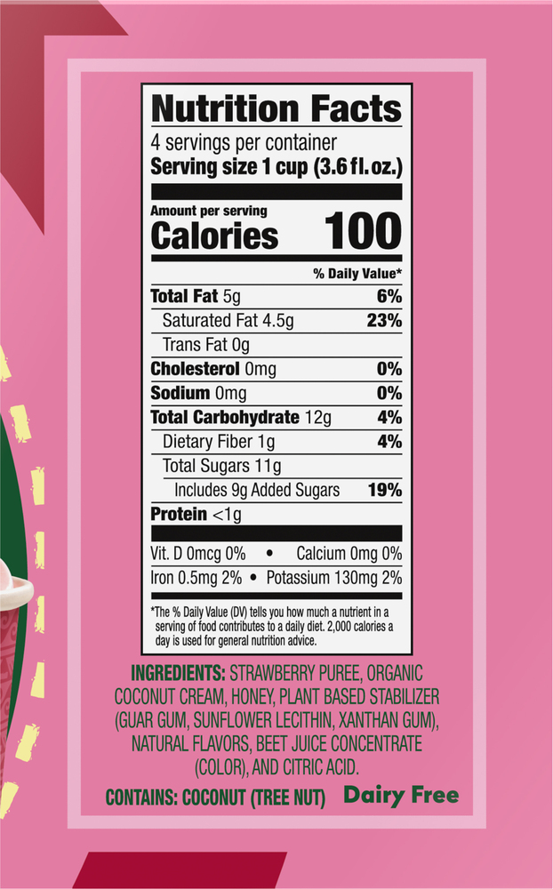 Dole Dole Whip Frozen Treat, Strawberry-Planogram-Right
