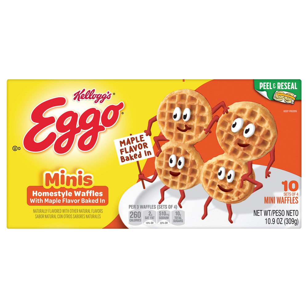 how long do you cook eggo waffles in the microwave