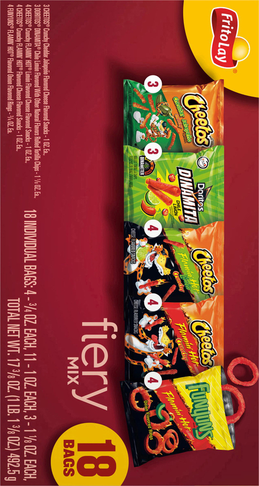 Frito Lay Snacks, Fiery Mix-Planogram-Left