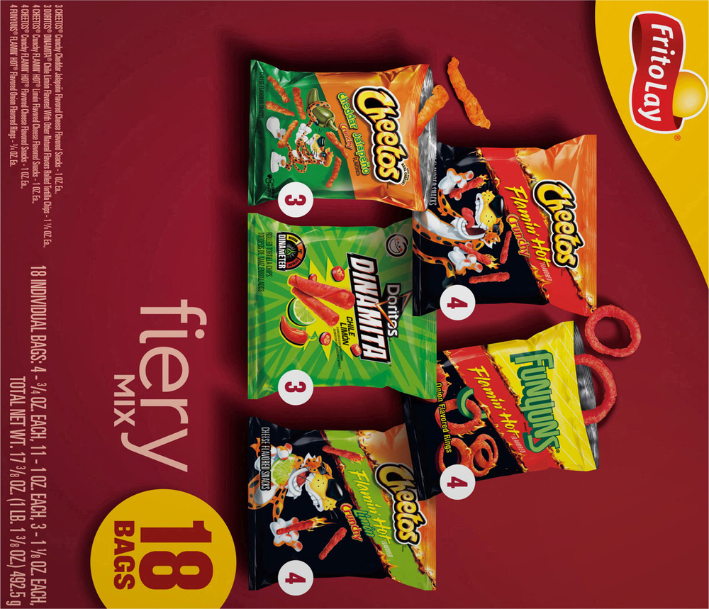 Frito Lay Snacks, Fiery Mix-Planogram-Back