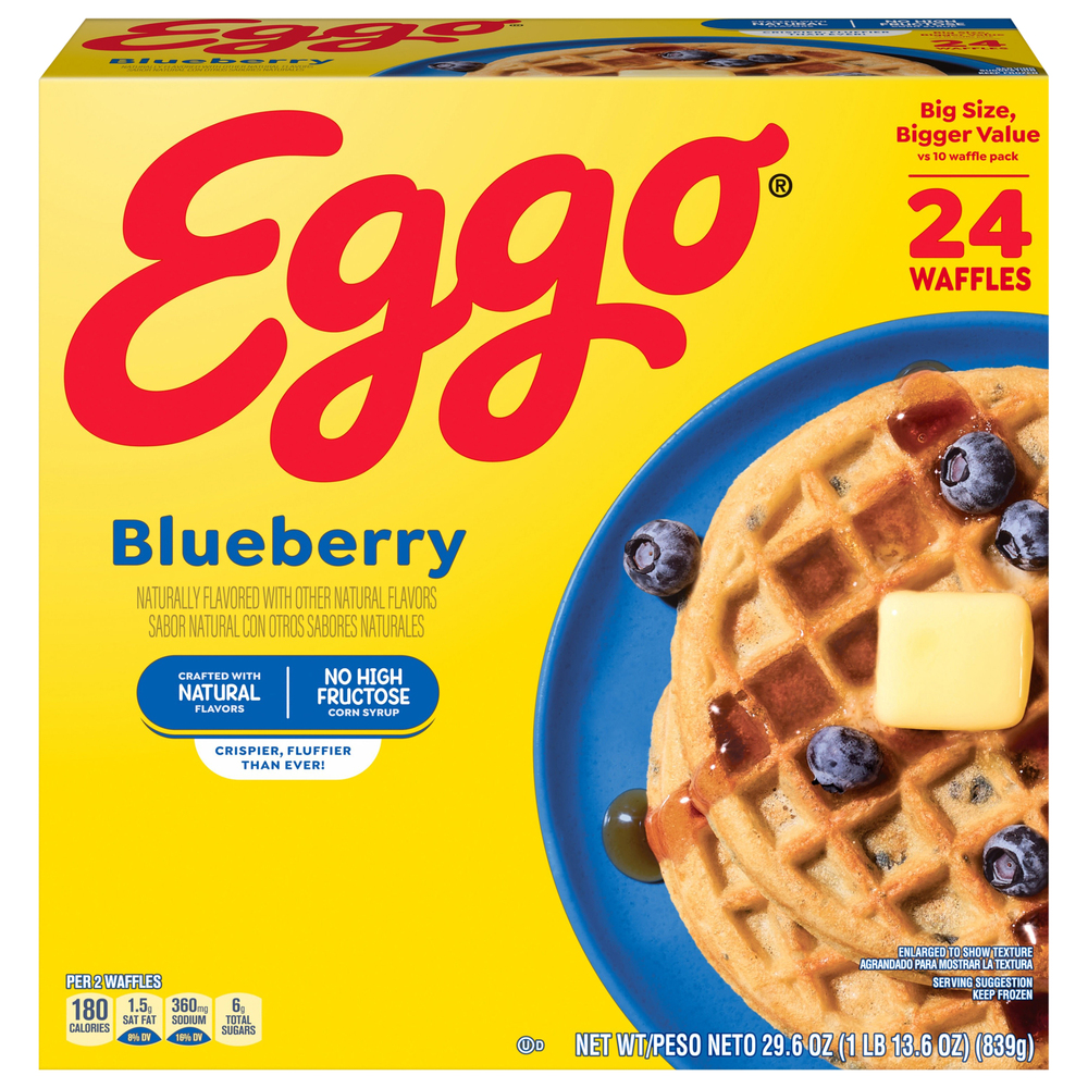 Eggo Waffles, Blueberry, Family Pack-Main