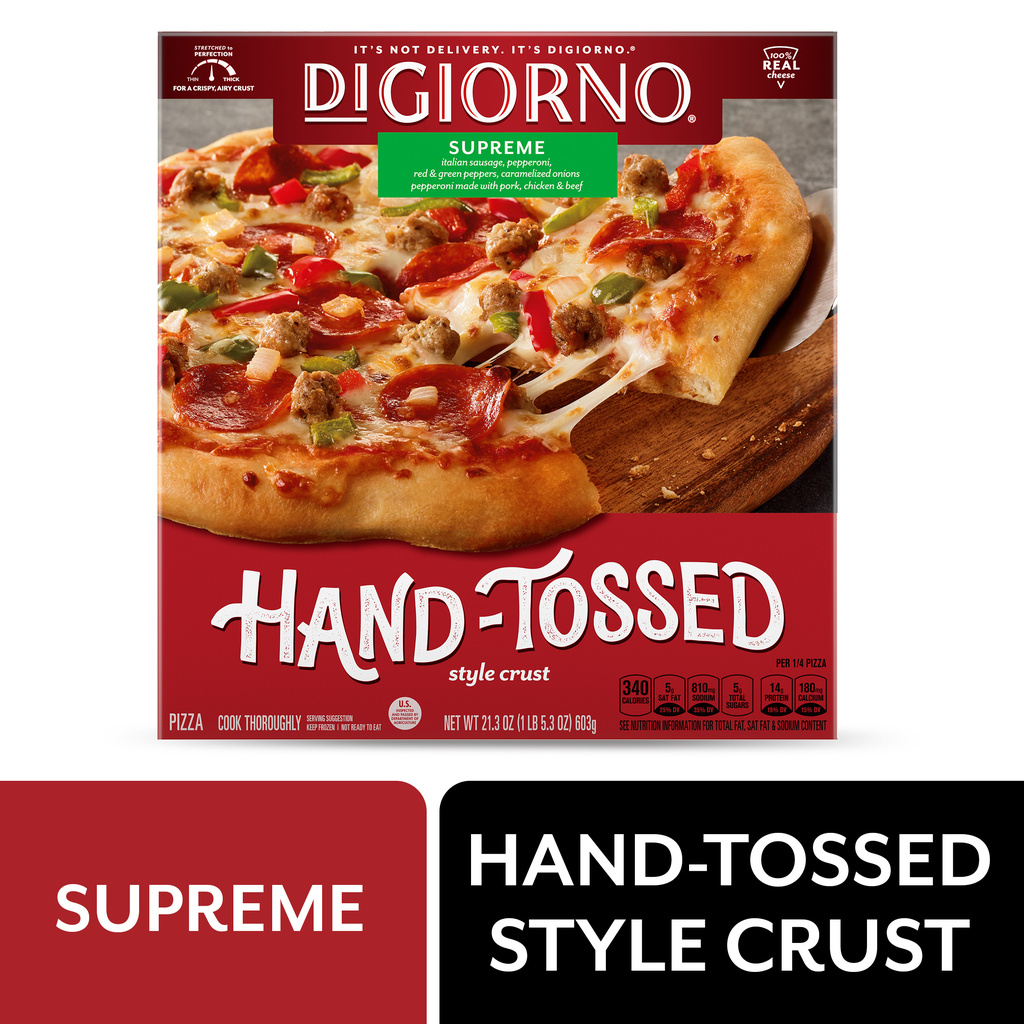 DiGiorno Pizza, Hand-Tossed Style Crust, Supreme-Hero