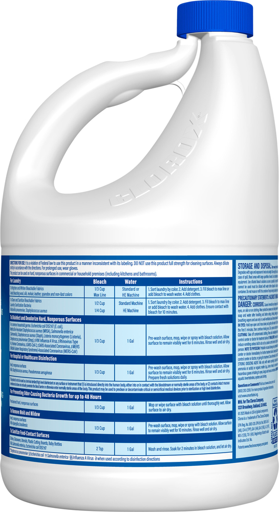 Clorox Disinfecting Bleach-Planogram-Back