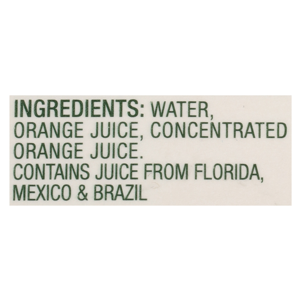 Florida's Natural Orange Juice-Ingredients