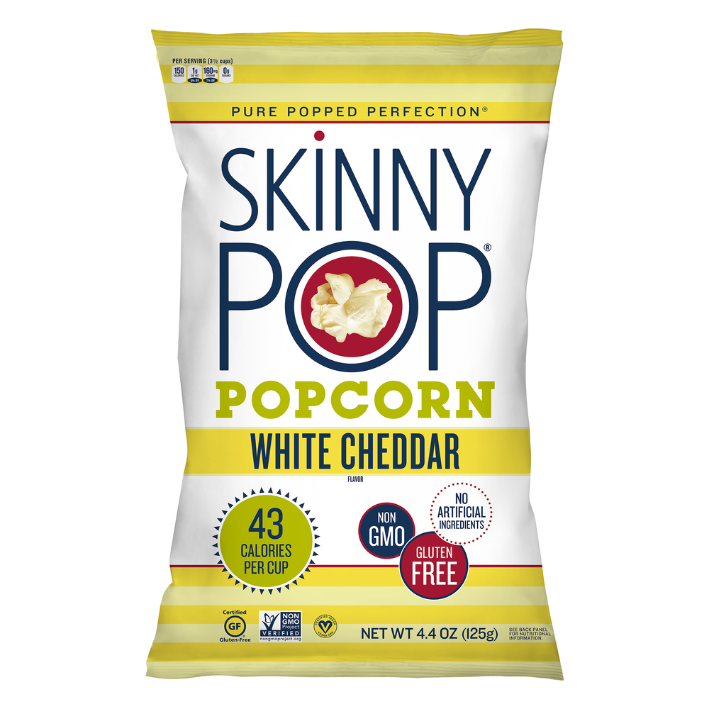 SkinnyPop Popcorn, Gluten Free, Dairy Free White Cheddar-Main