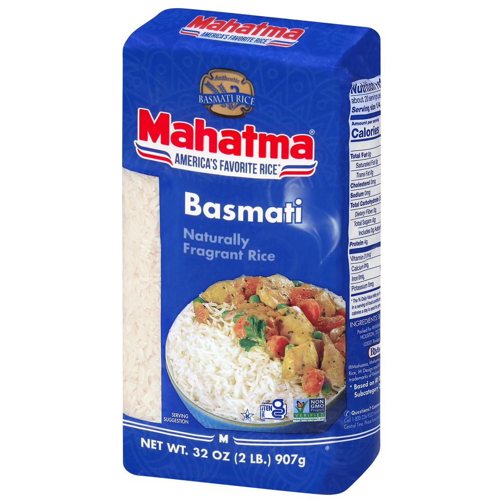 Mahatma Rice, Basmati-Front-Right-Elevated