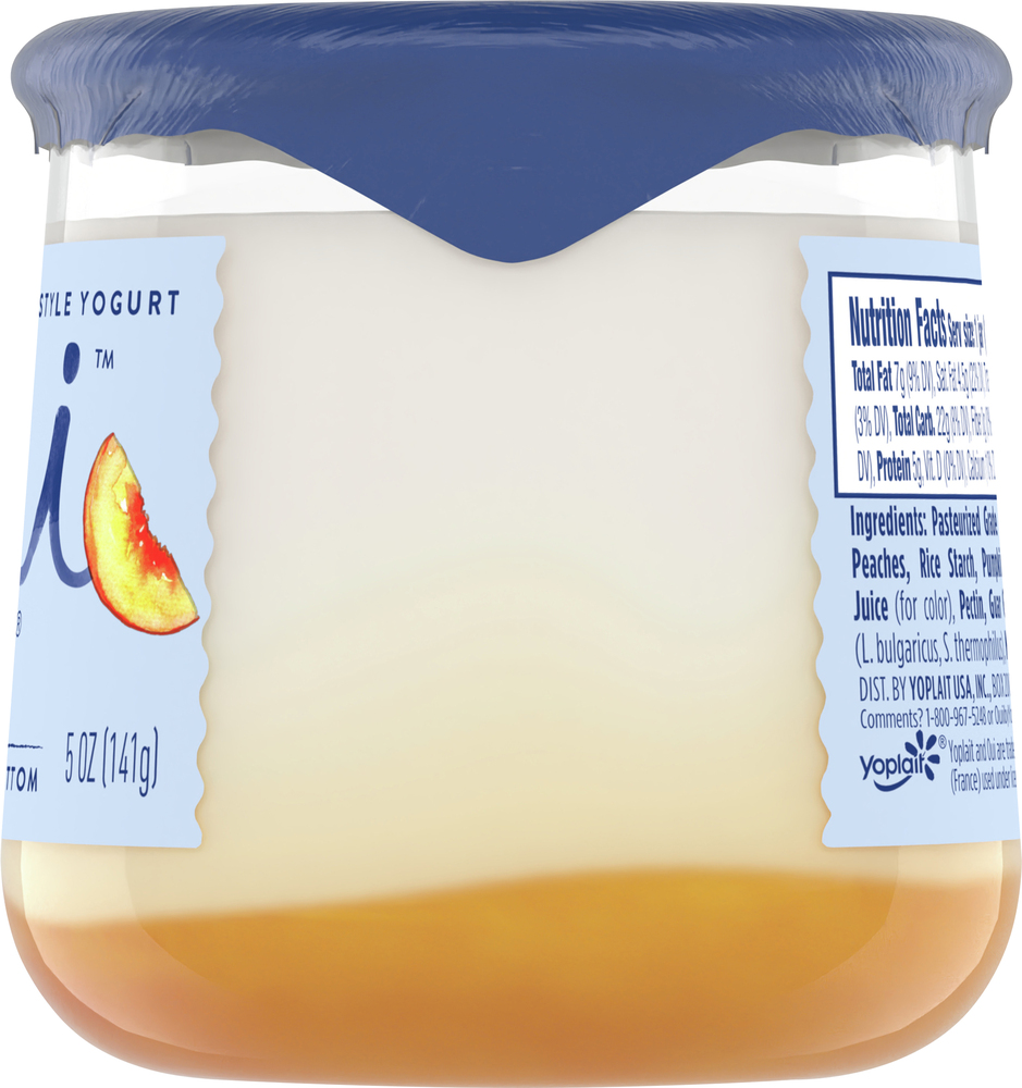 Oui Yogurt, Whole Milk, Fruit on the Bottom, French Style, Peach ...