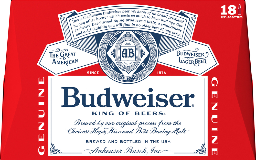 Budweiser Beer, Lager-Planogram-Back