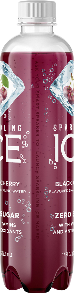 Sparkling Ice Sparkling Water, Zero Sugar, Black Cherry-Planogram-Left