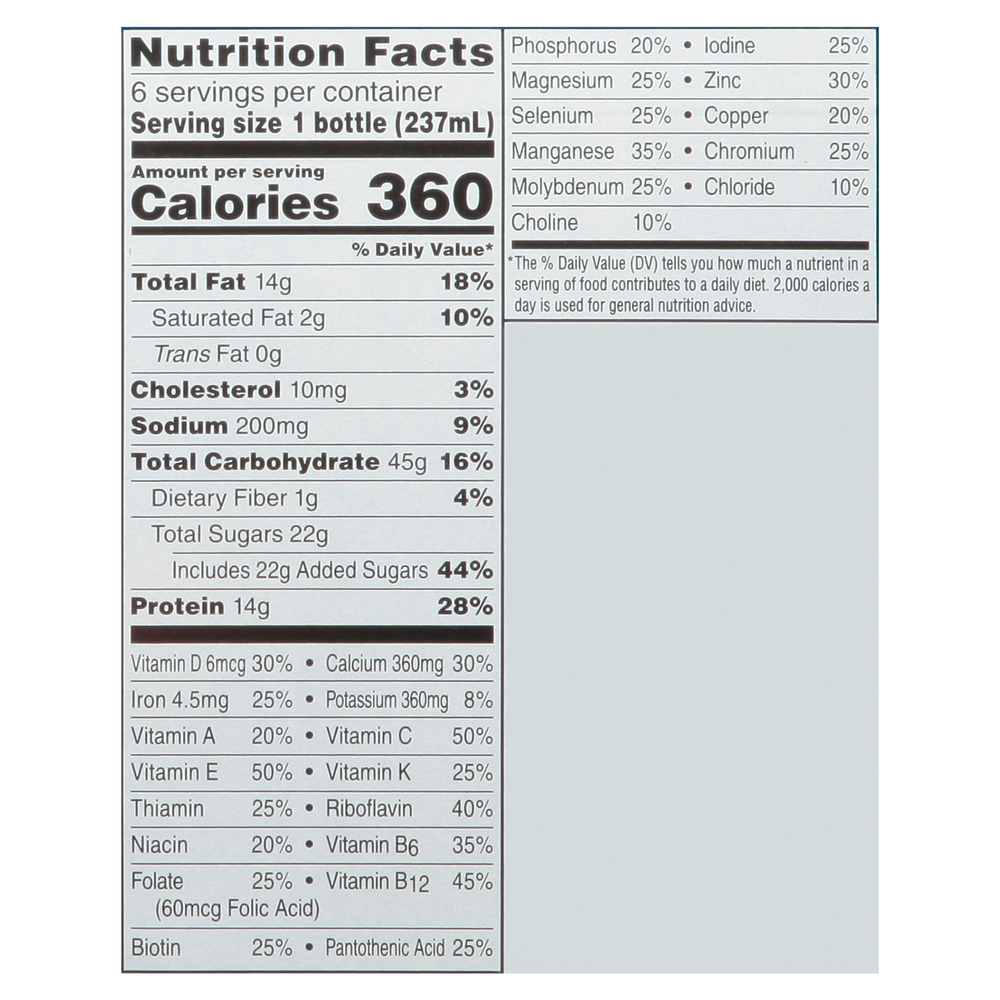 Boost Balanced Nutritional Drink, Very Vanilla, Plus-Nutrition-Facts