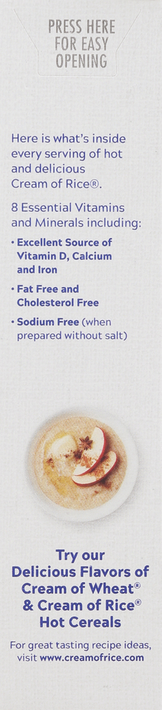 Cream of Rice Hot Cereal, Gluten Free-Planogram-Left