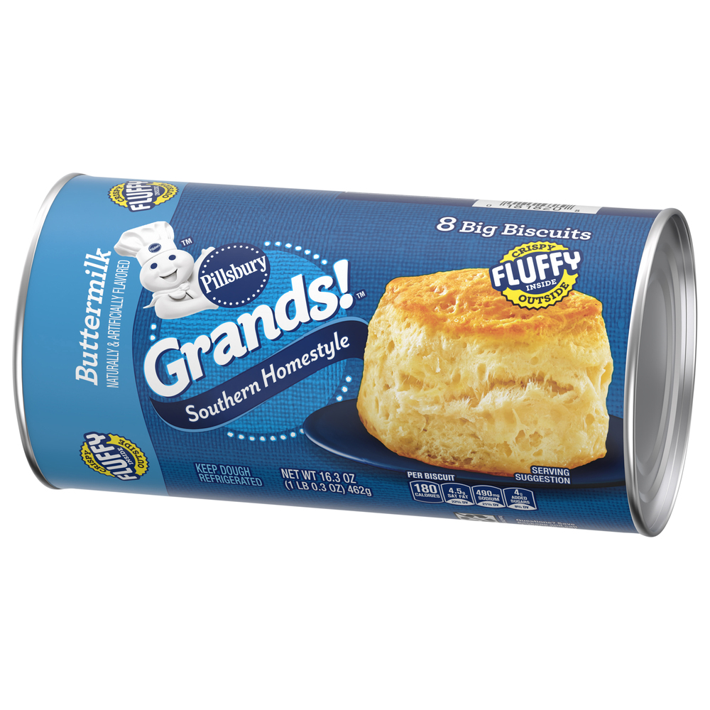 Pillsbury Grands! Biscuits, Big, Buttermilk, Southern Homestyle-Front ...