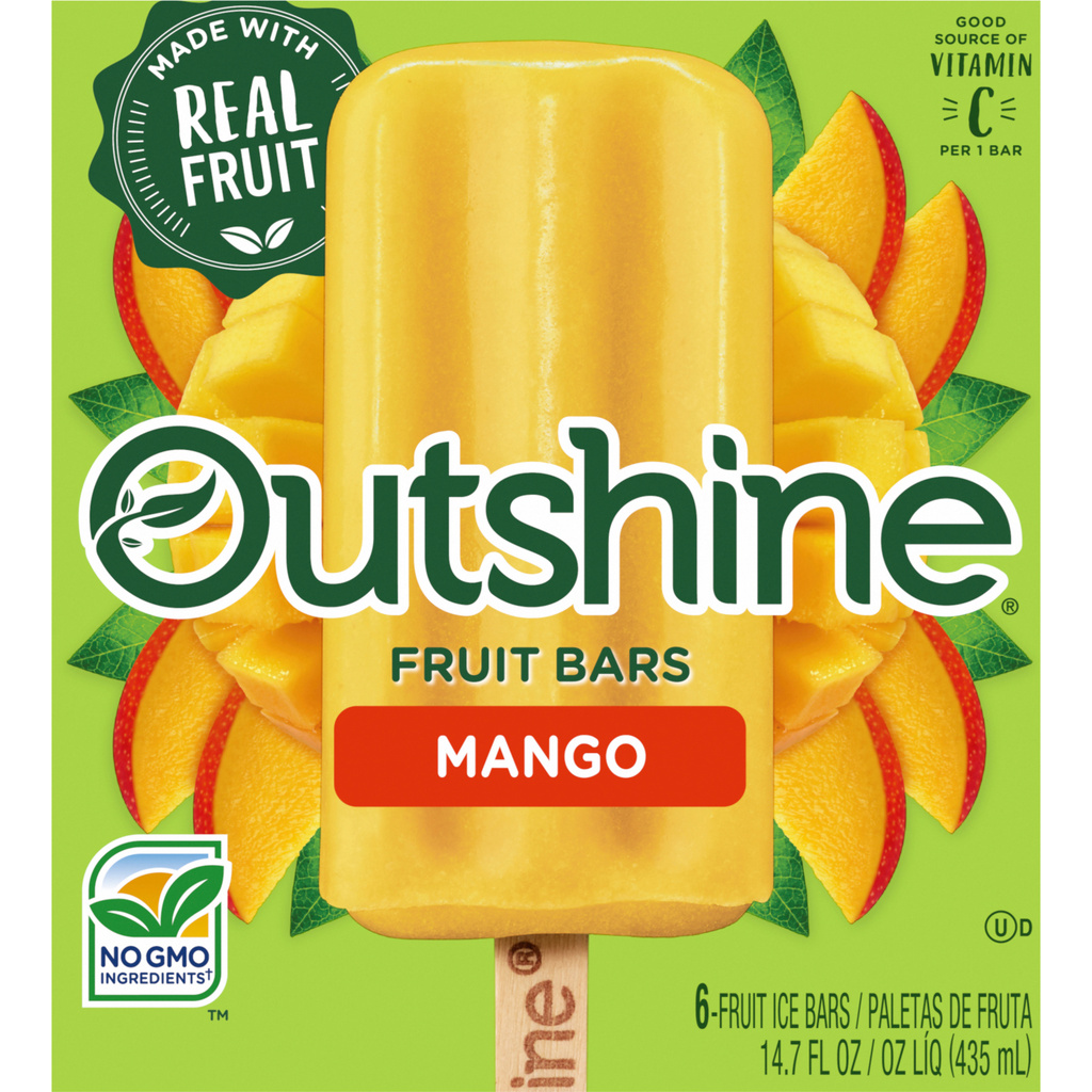 Outshine Fruit Ice Bars, Mango-Hero