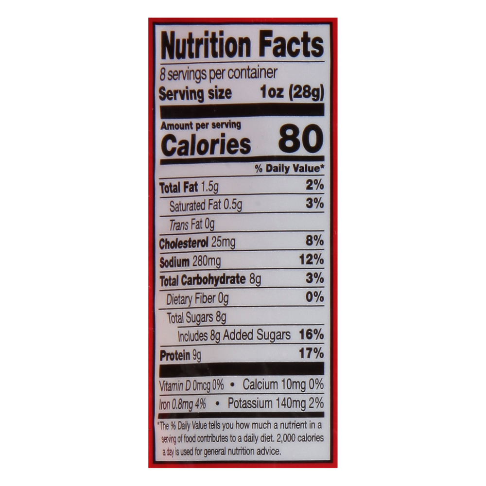 Jack Link's Beef Jerky, Sweet & Hot, Half Pounder-Nutrition-Facts