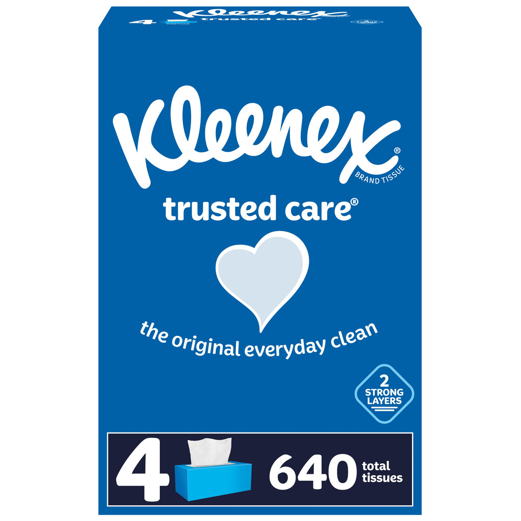 Kleenex Trusted Care Tissues, 2-Ply-Hero