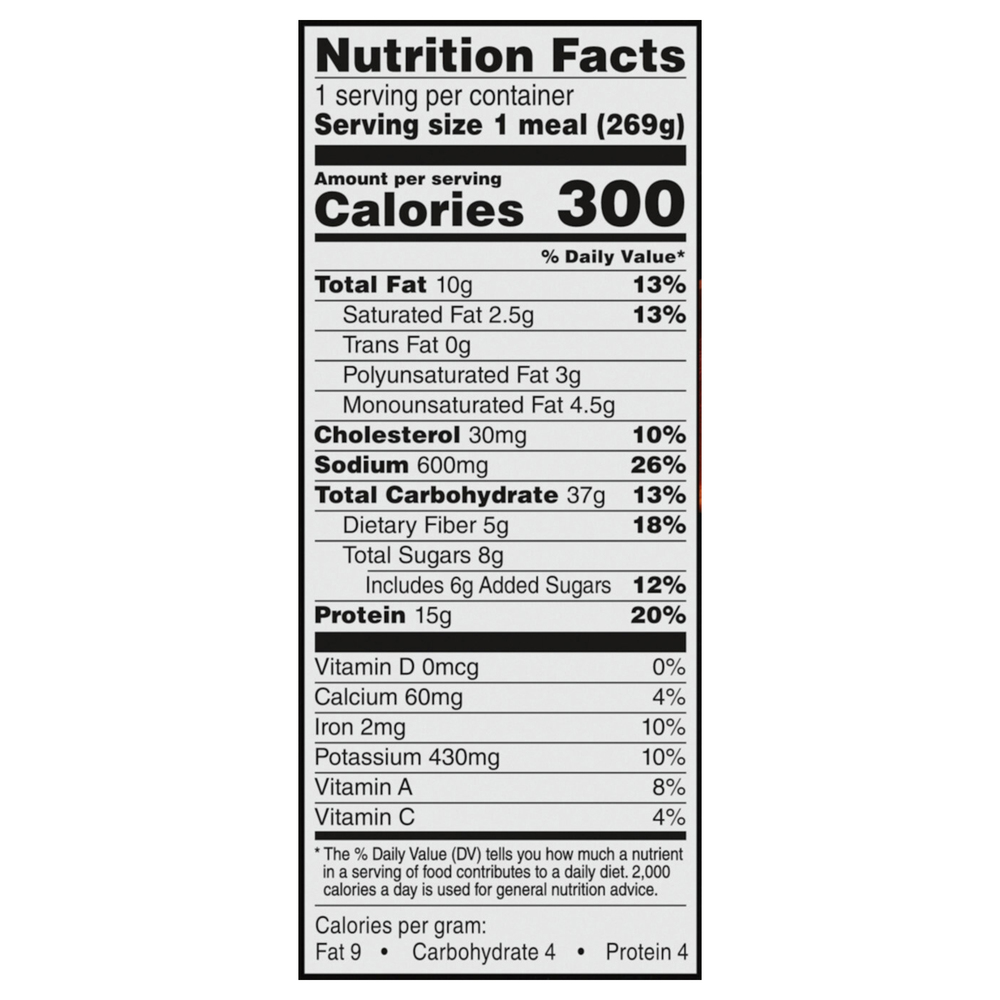 Healthy Choice Power Bowls, Korean-Inspired Beef-Nutrition-Facts