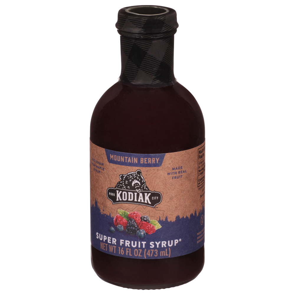 Kodiak Syrup, Super Fruit, Mountain Berry-Front-Right-Elevated