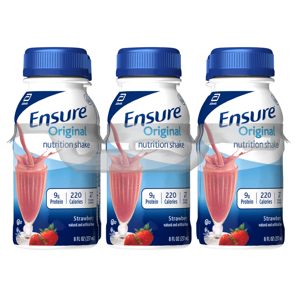 Ensure Nutrition Shake, Strawberry, Original-Main