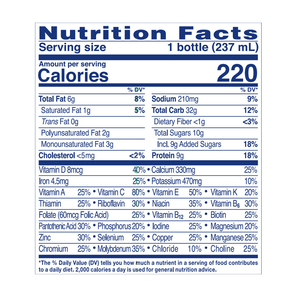 Ensure Nutrition Shake, Strawberry, Original-Nutrition-Facts