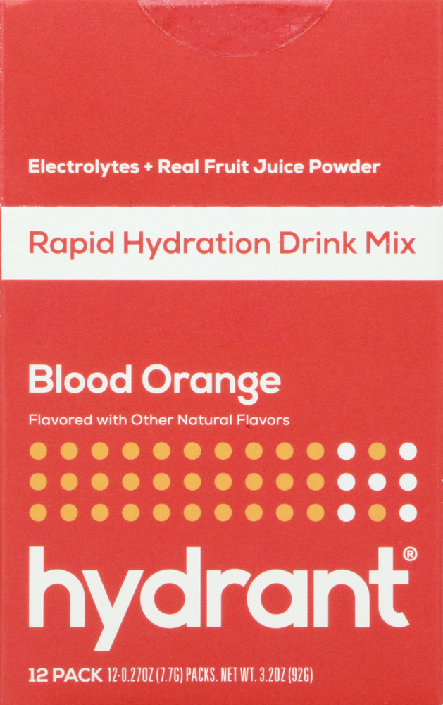 Hydrant Drink Mix, Rapid Hydration, Blood Orange, 12 Pack-Main