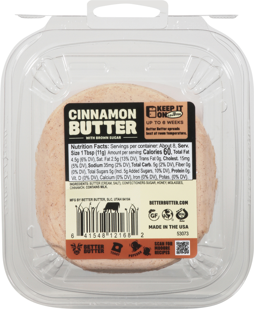 Better Butter Cinnamon Butter, with Brown Sugar-Planogram-Back