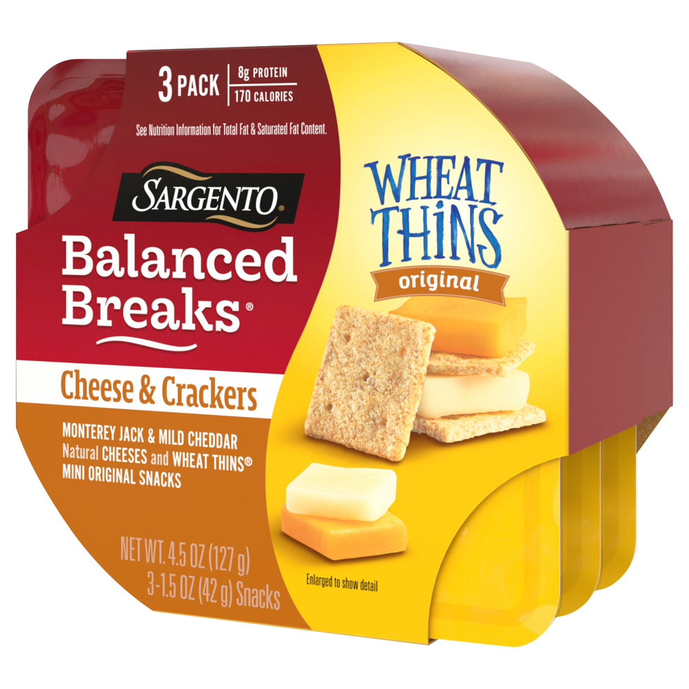 Sargento Balanced Breaks, Cheese & Crackers, Monterey Jack & Cheddar ...
