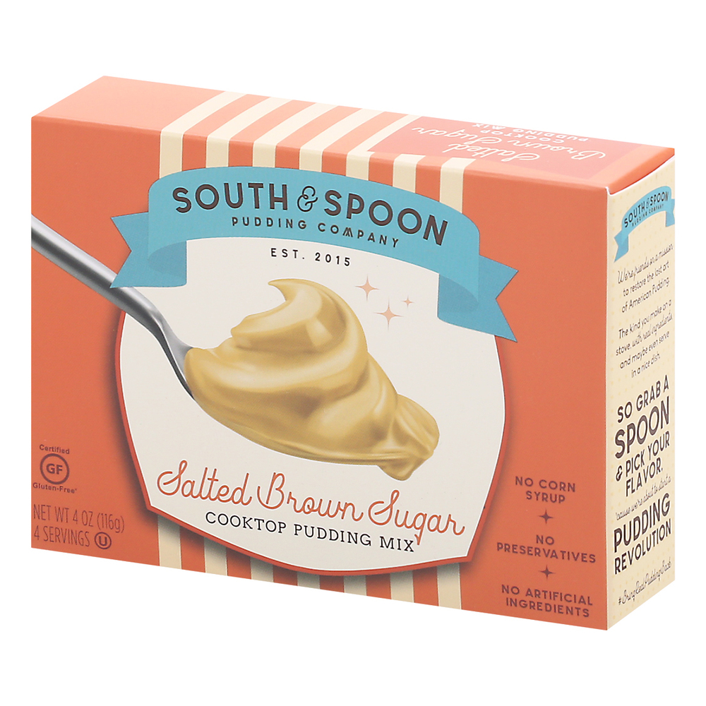 South & Spoon Pudding Company Cooktop Pudding Mix, Salted Brown Sugar ...
