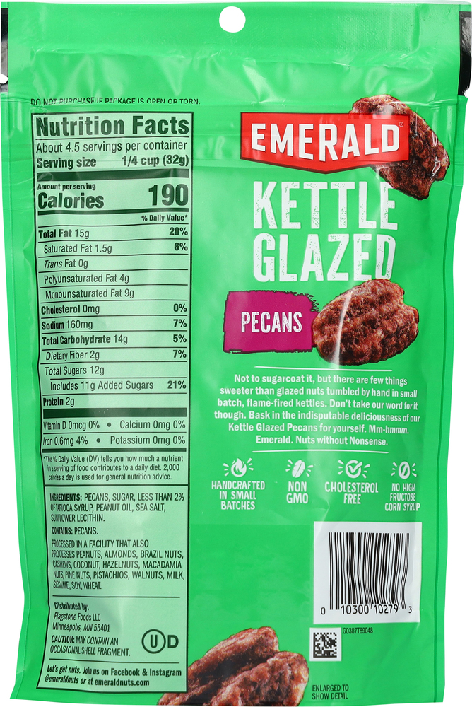 Emerald Kettle Glazed Pecans-Planogram-Back