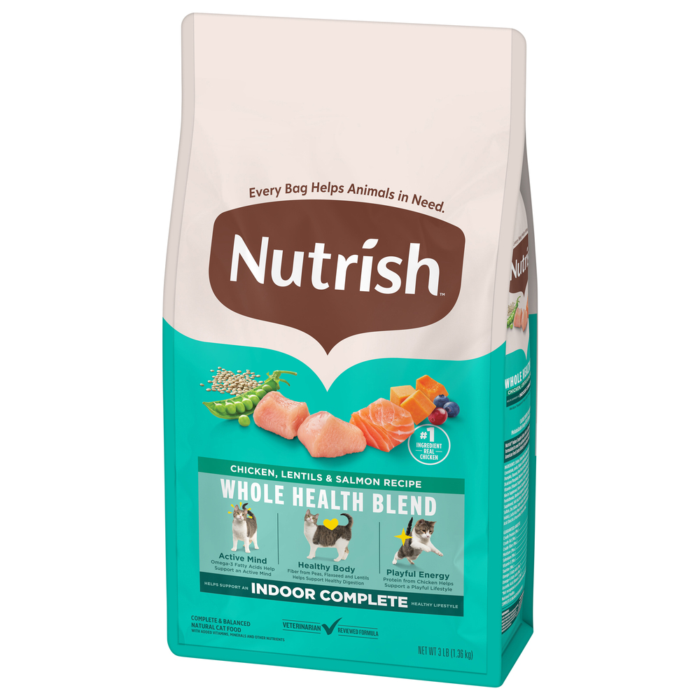 Rachael Ray Nutrish Food for Cats, Natural, Chicken, Lentils & Salmon ...