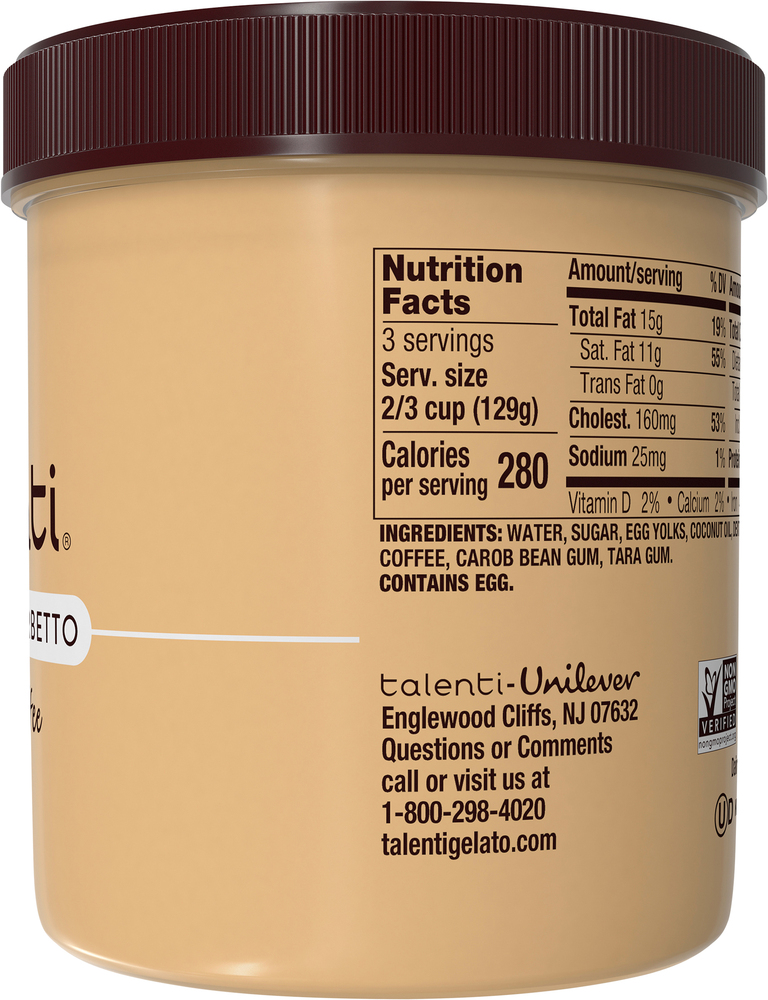 Talenti Sorbetto, Dairy-Free, Cold Brew Coffee-Planogram-Right